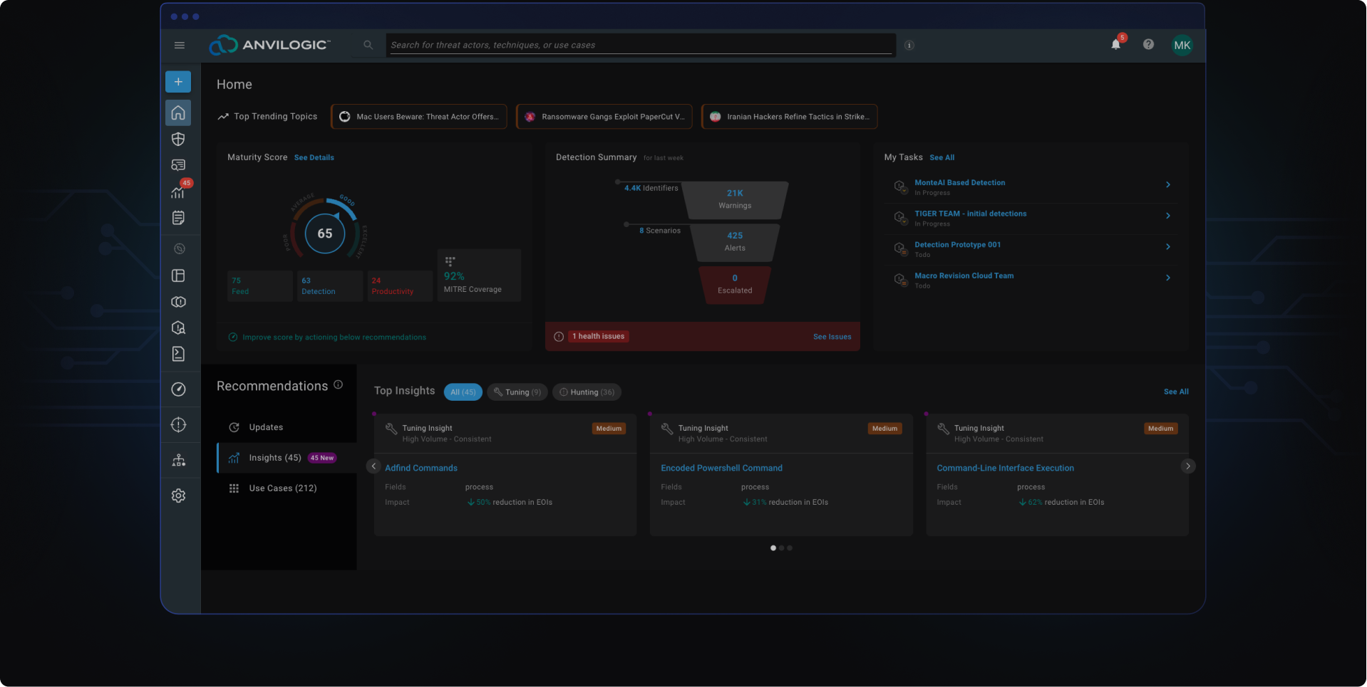 Detection Engineering and Threat Hunting Platform | Anvilogic